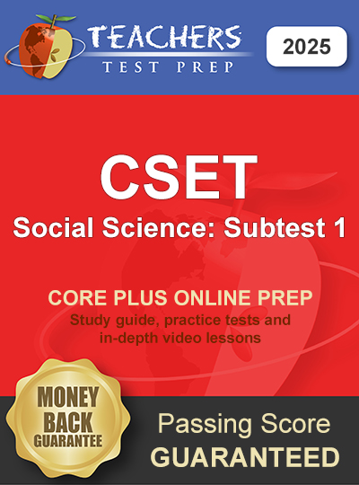 CSET Social Science Subtest 1 Prep: CSET Study Guide, Practice Tests ...